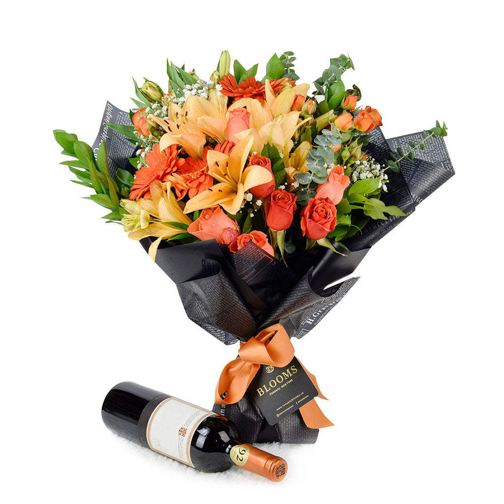 Beyond Brilliant Mixed Floral Bouquet Gift Set | Fresh Flower Gifts ...