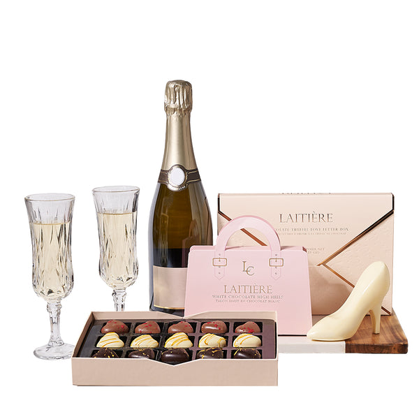 Champagne & Sharable Love Letter Gift – Champagne gift baskets ...